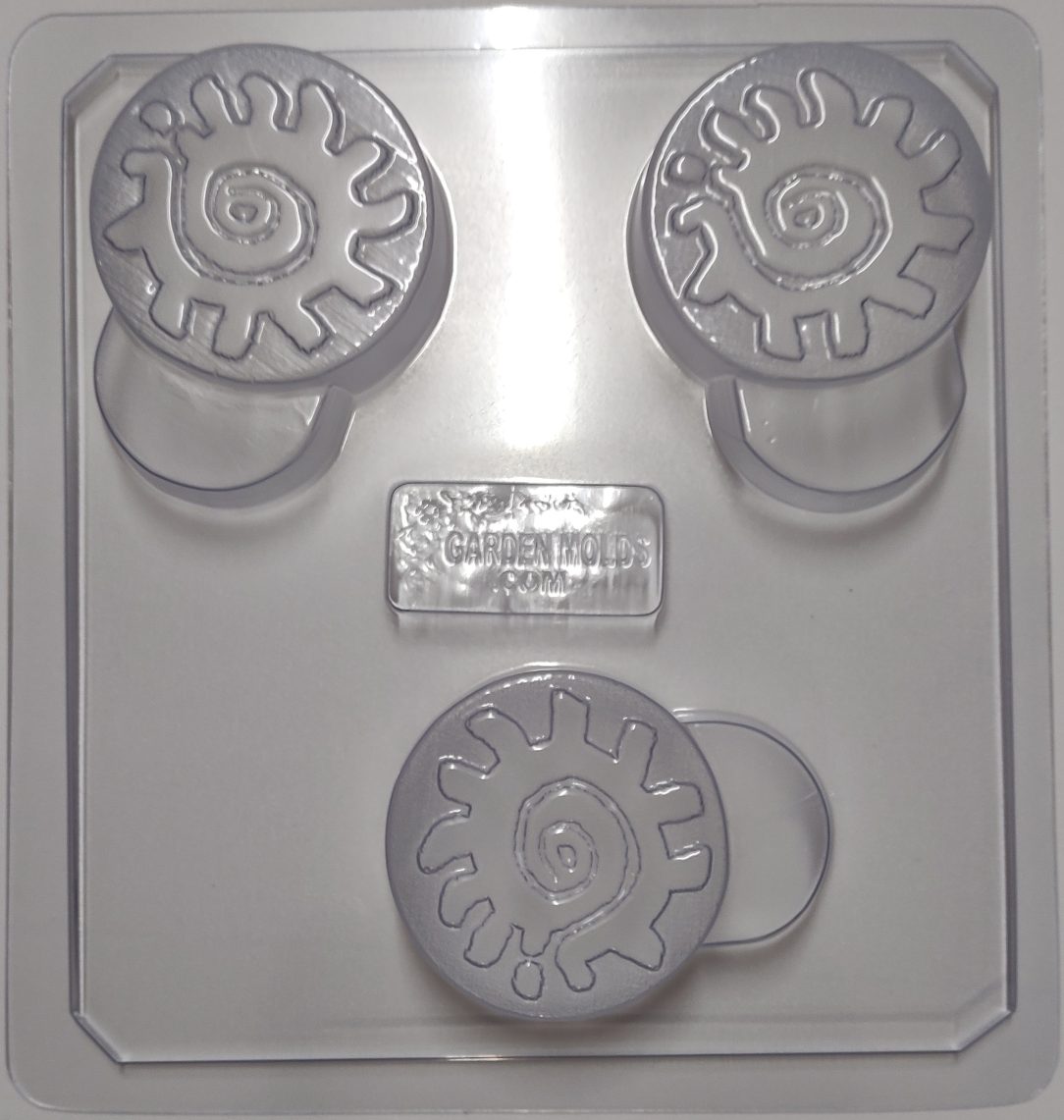 Aztec Sun Planter Feet Mold | Garden Molds